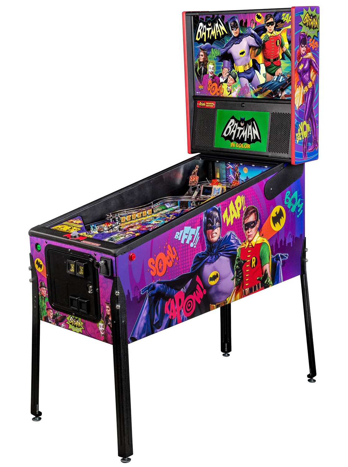 Batman 66 Premium Pinball Machine - Elite Home Gamerooms