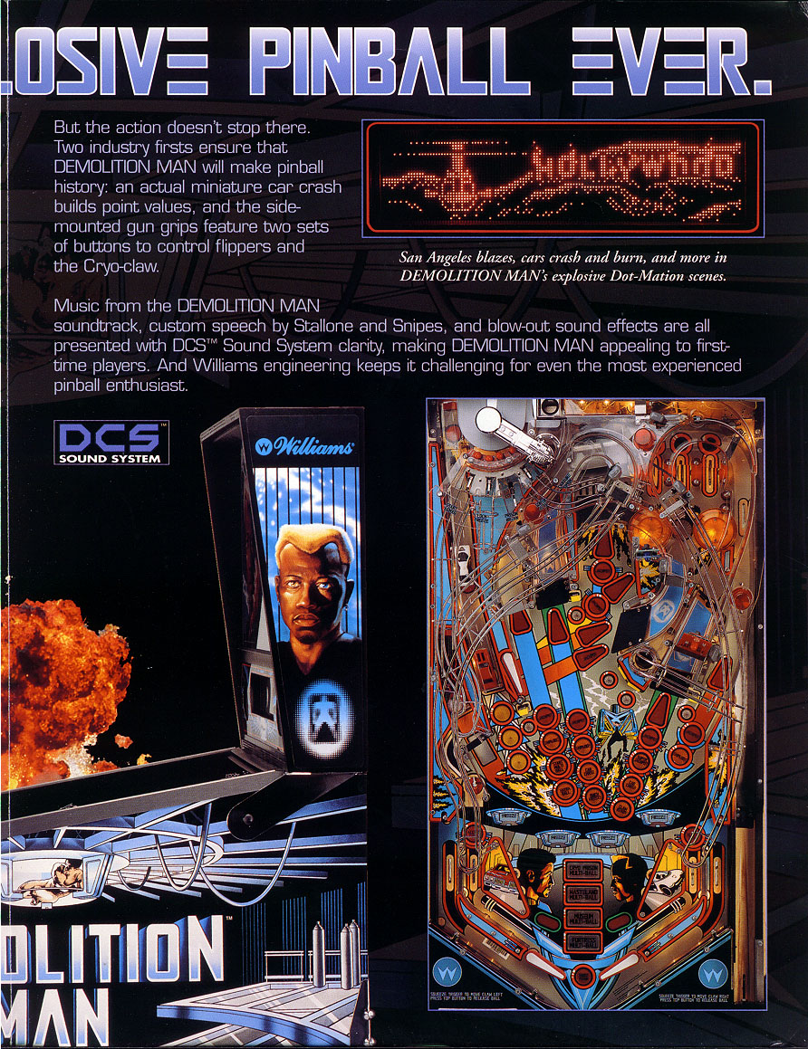 Demolition Man Pinball Machine - Elite Home Gamerooms | Order Now!