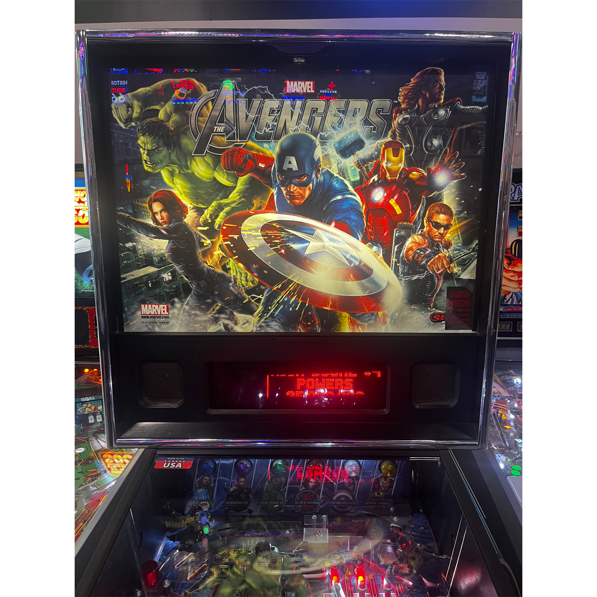 Marvel Avengers Pinball Machine - Elite Home Gamerooms