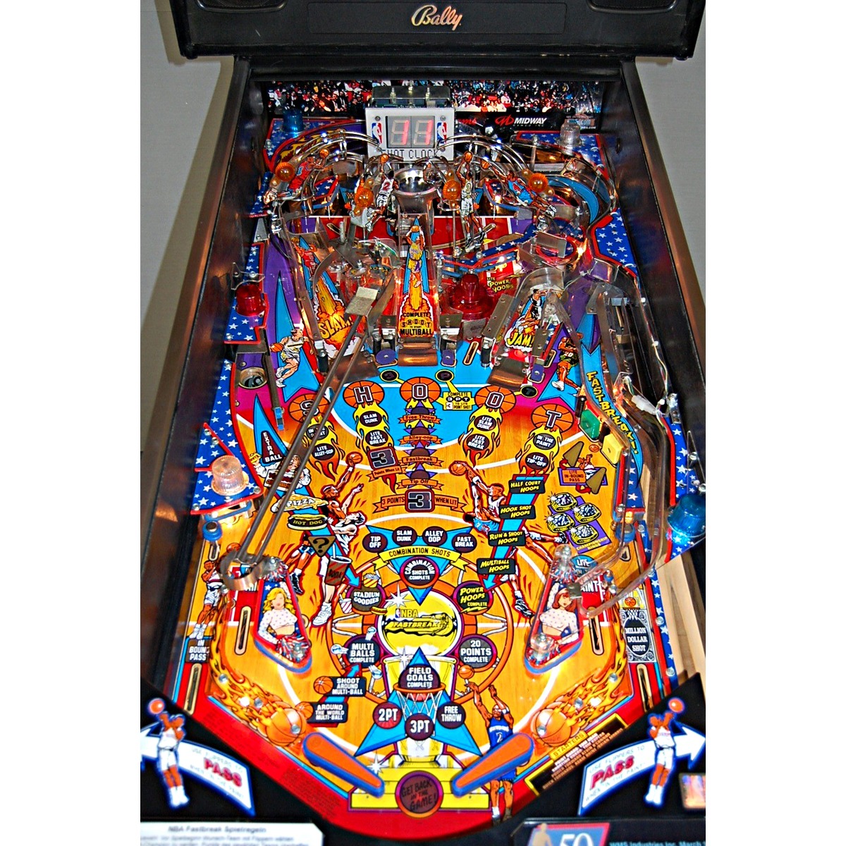 NBA Fastbreak Pinball Machine - Elite Home Gamerooms