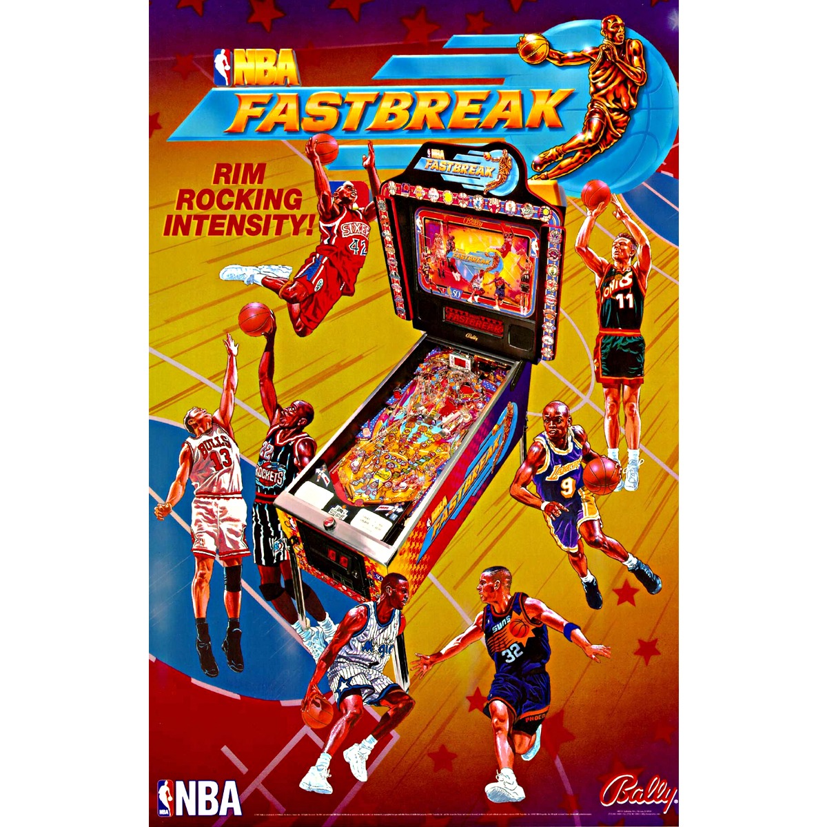 NBA Fastbreak Pinball Machine - Elite Home Gamerooms