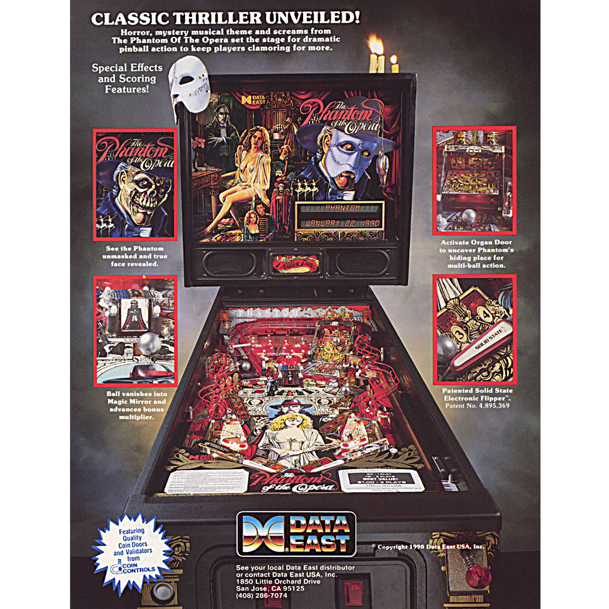 Phantom of the Opera Pinball Machine - Elite Home Gamerooms