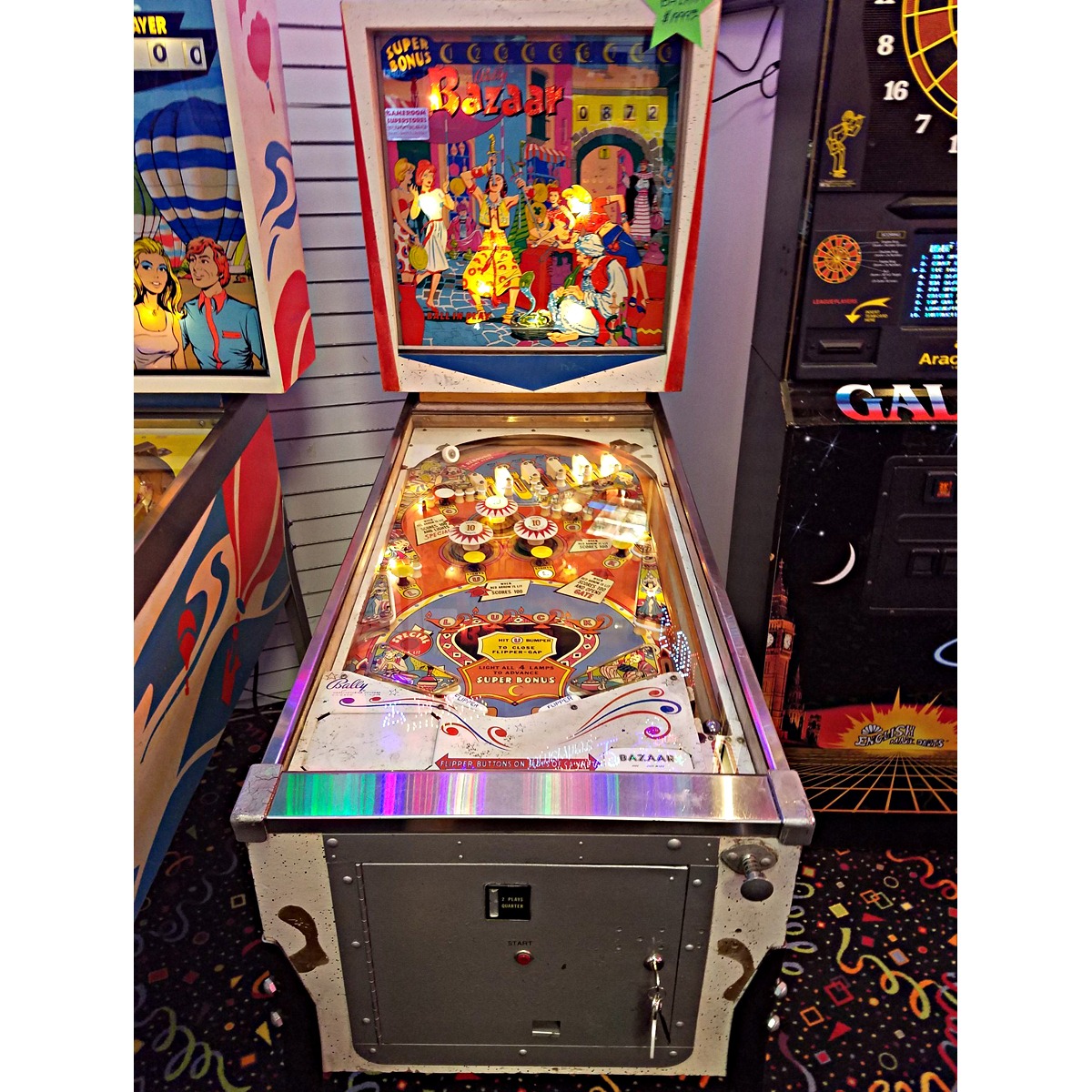 Bazaar Pinball Machine by Bally - Elite Home Gamerooms