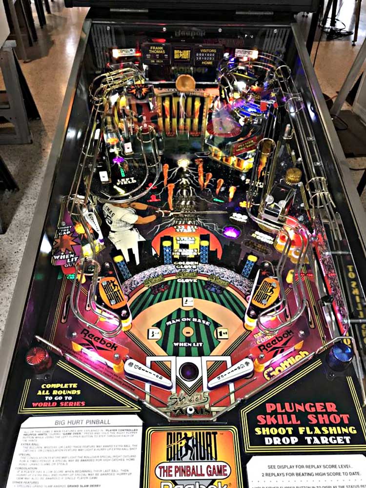 Big Hurt Pinball Machine - Elite Home Gamerooms