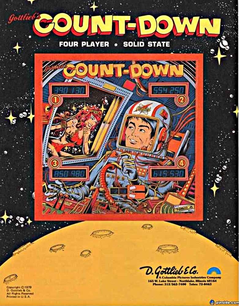 Count-Down Pinball Machine - Elite Home Gamerooms