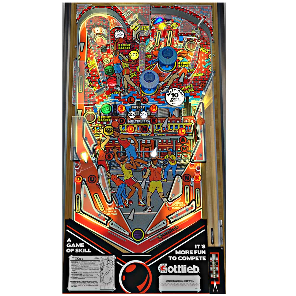 Hoops Pinball Machine by Gottlieb - Elite Home Gamerooms
