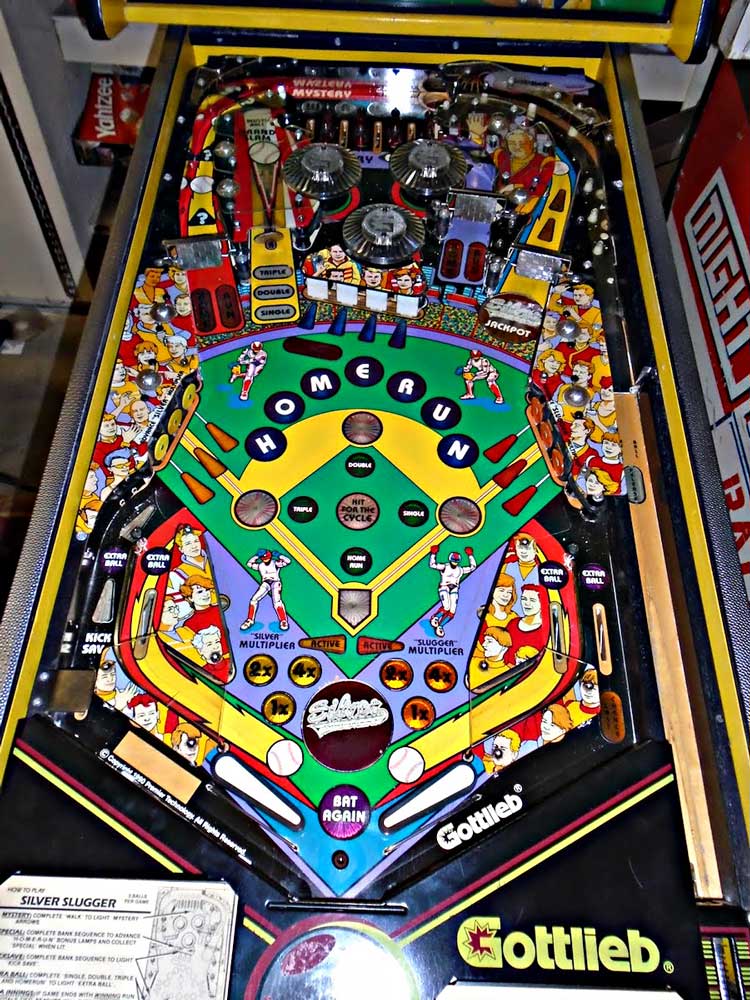 Silver Slugger Pinball Machine - Elite Home Gamerooms