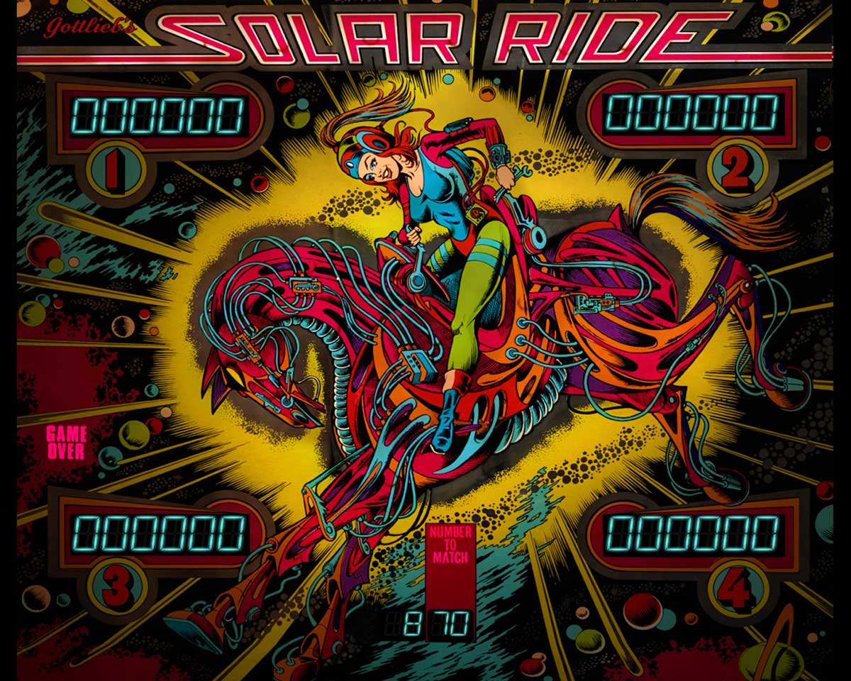 Solar Ride Pinball Machine - Elite Home Gamerooms