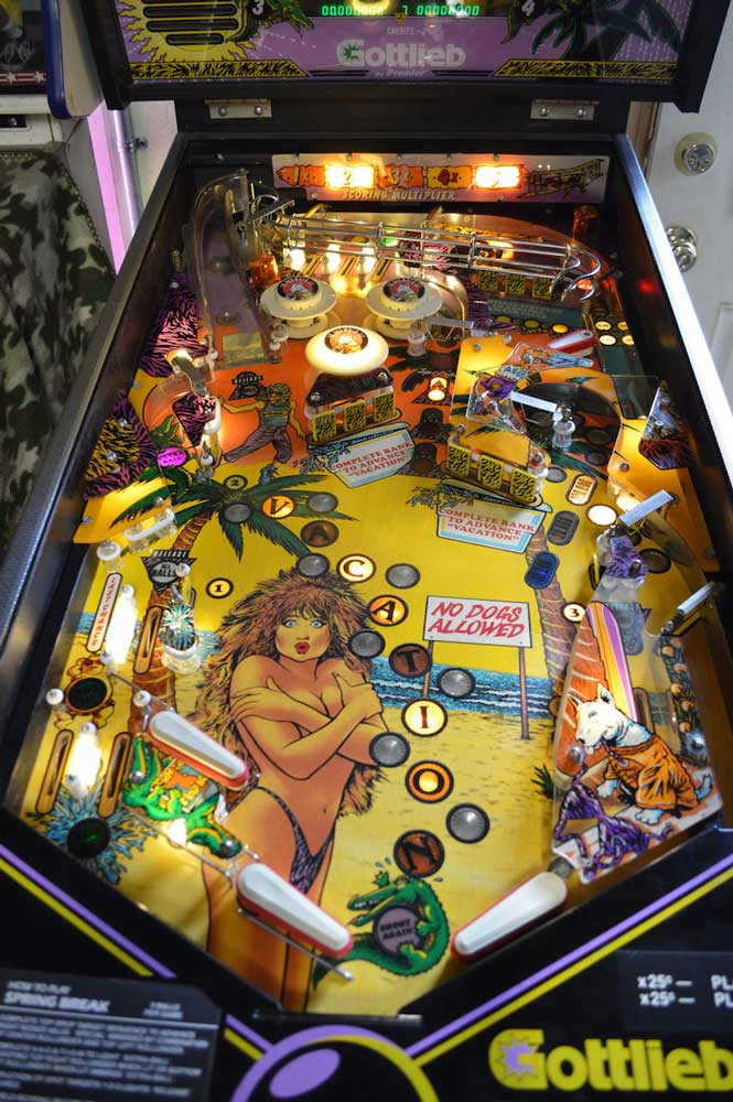 Spring Break Pinball Machine - Elite Home Gamerooms