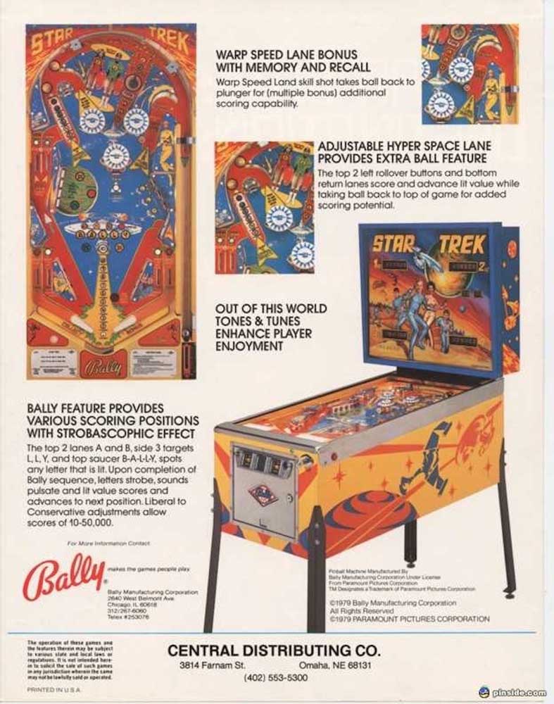 Star Trek Pinball Machine - Elite Home Gamerooms