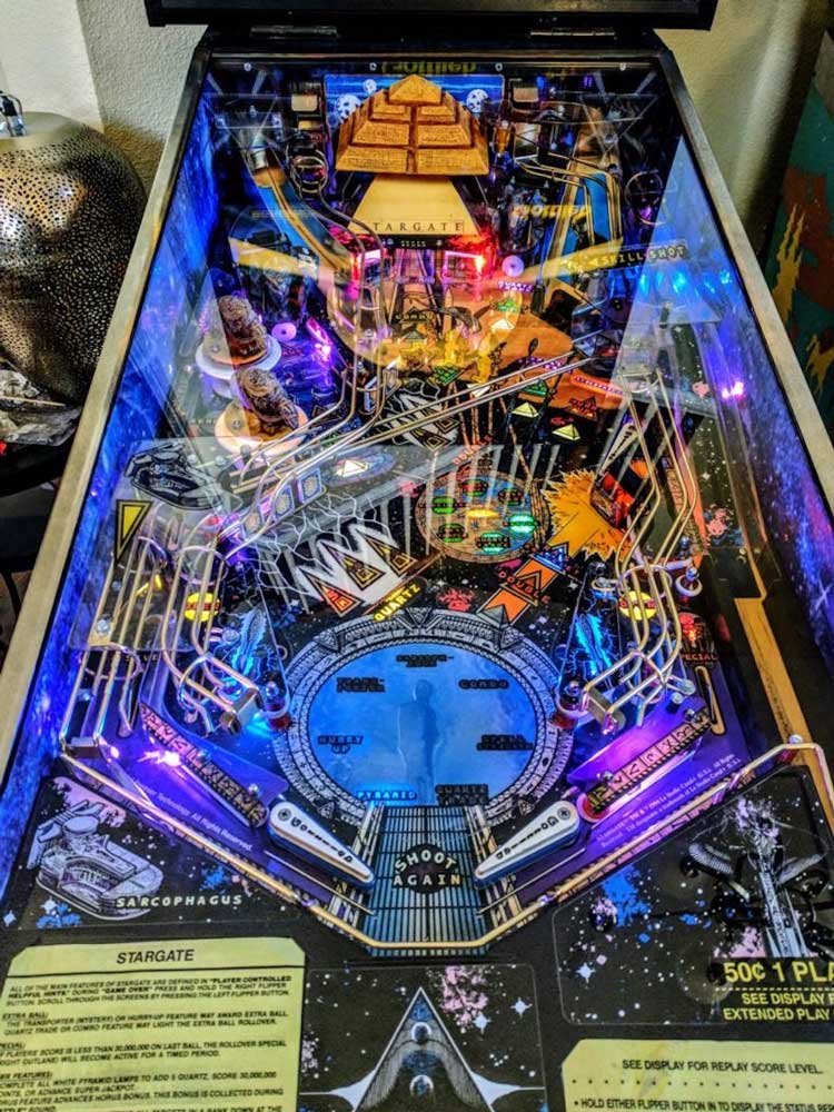 Stargate Pinball Machine - Elite Home Gamerooms