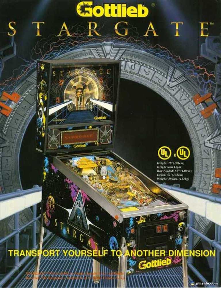 Stargate Pinball Machine - Elite Home Gamerooms