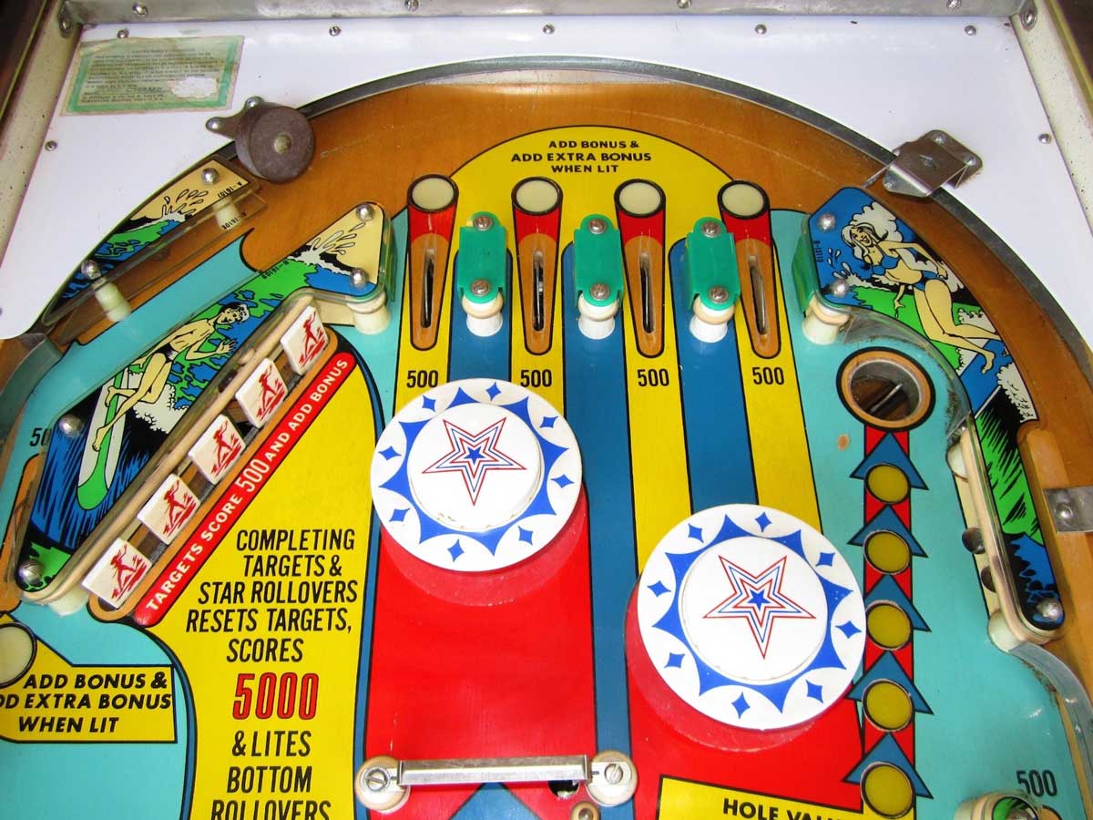 Surf Champ Pinball Machine - Elite Home Gamerooms