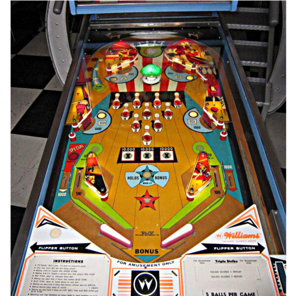 Triple Strike Pinball Machine - Elite Home Gamerooms