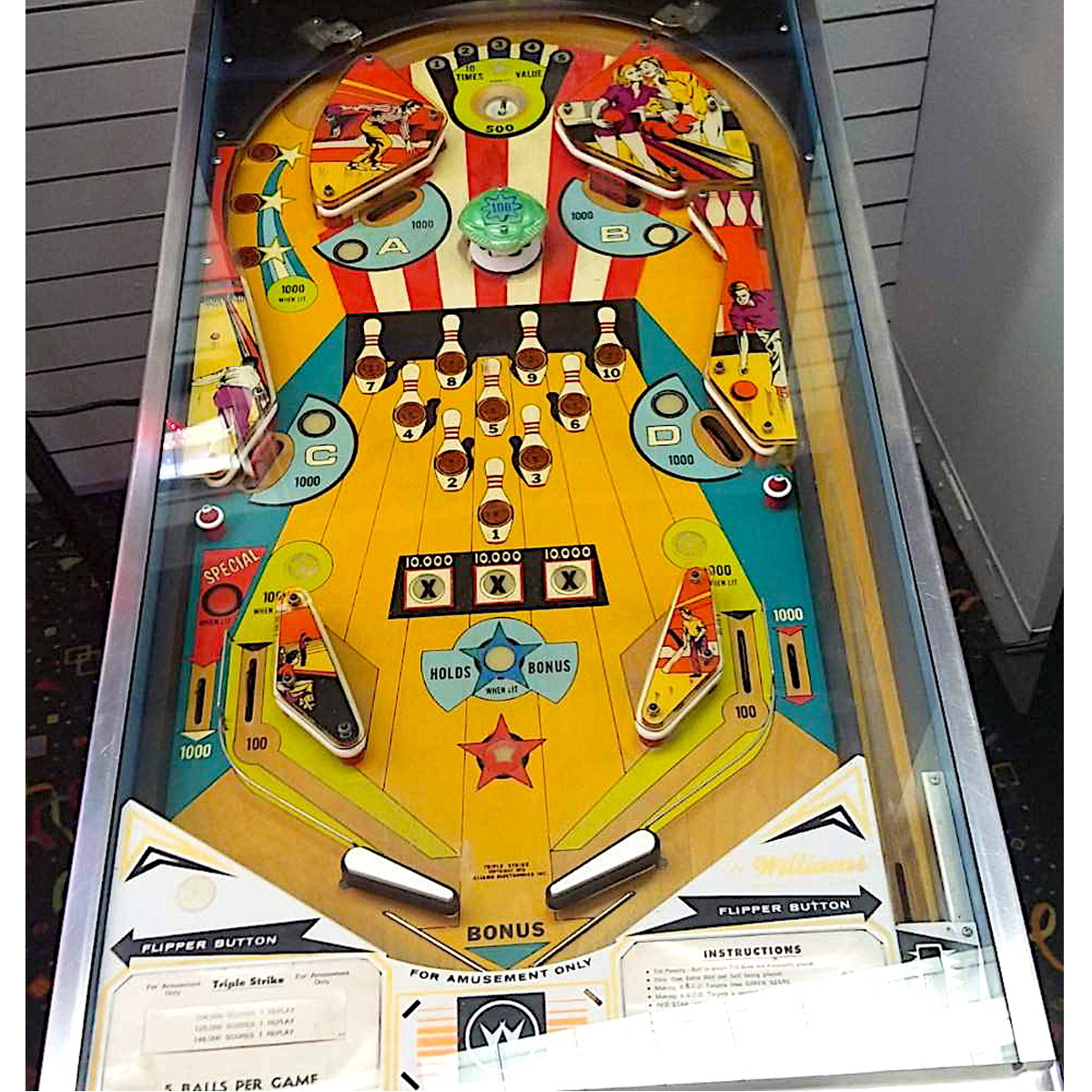 Triple Strike Pinball Machine - Elite Home Gamerooms