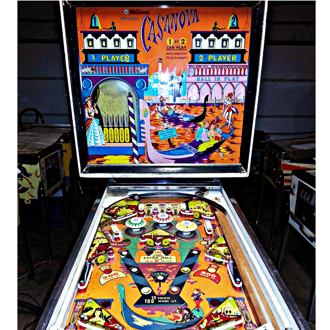 Casanova Pinball Machine - Elite Home Gamerooms