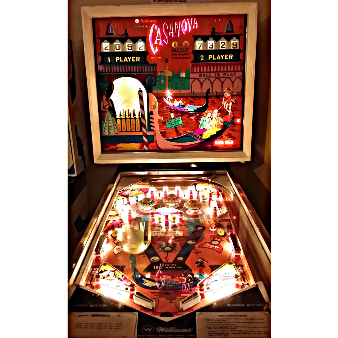 Casanova Pinball Machine - Elite Home Gamerooms