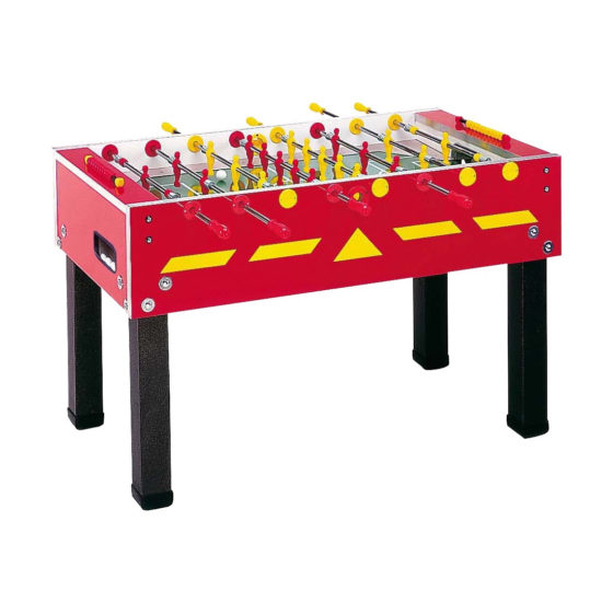 Garlando G-500 Red Outdoor Foosball Table - Elite Home Gamerooms