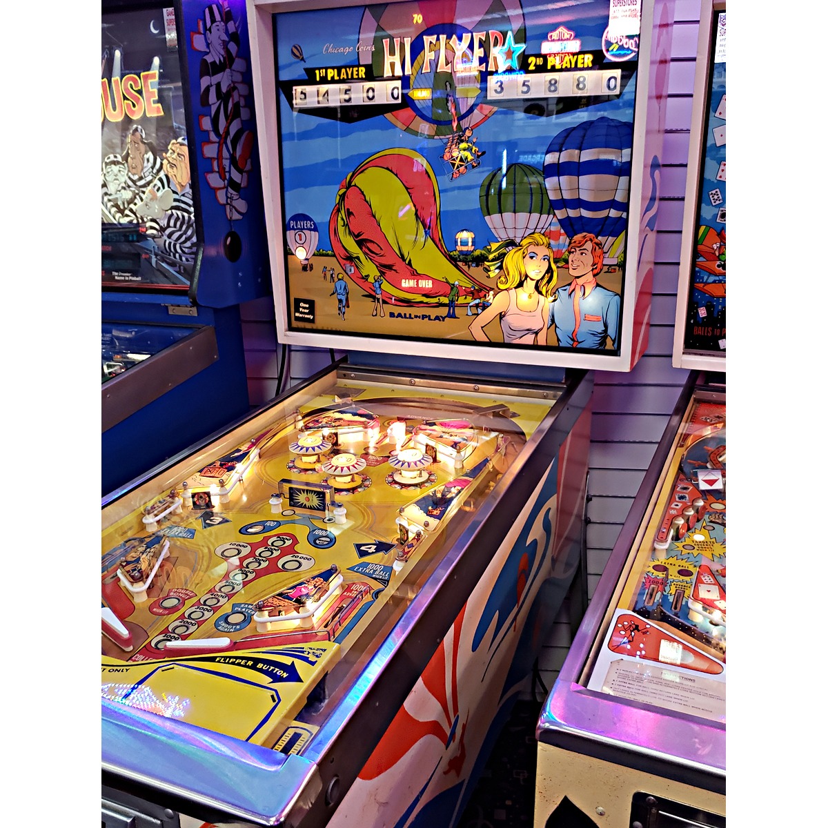 Hi-Flyer Pinball Machine - Elite Home Gamerooms