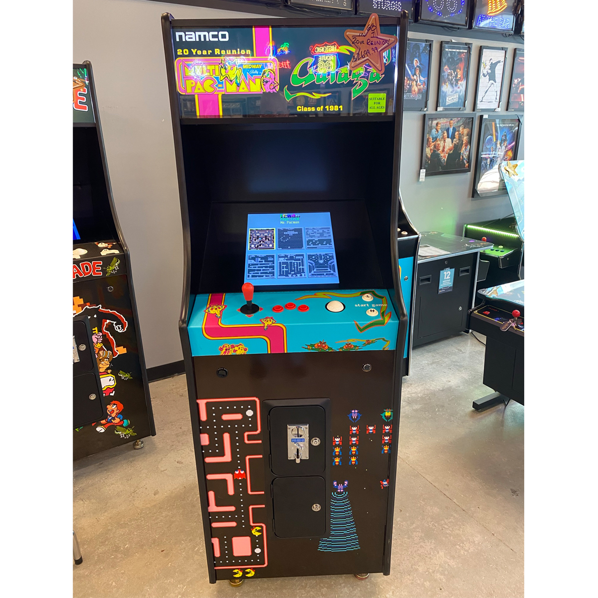Namco Pac Man Galaga Class Of 1981 Arcade Gaming Cabinet By Chicago