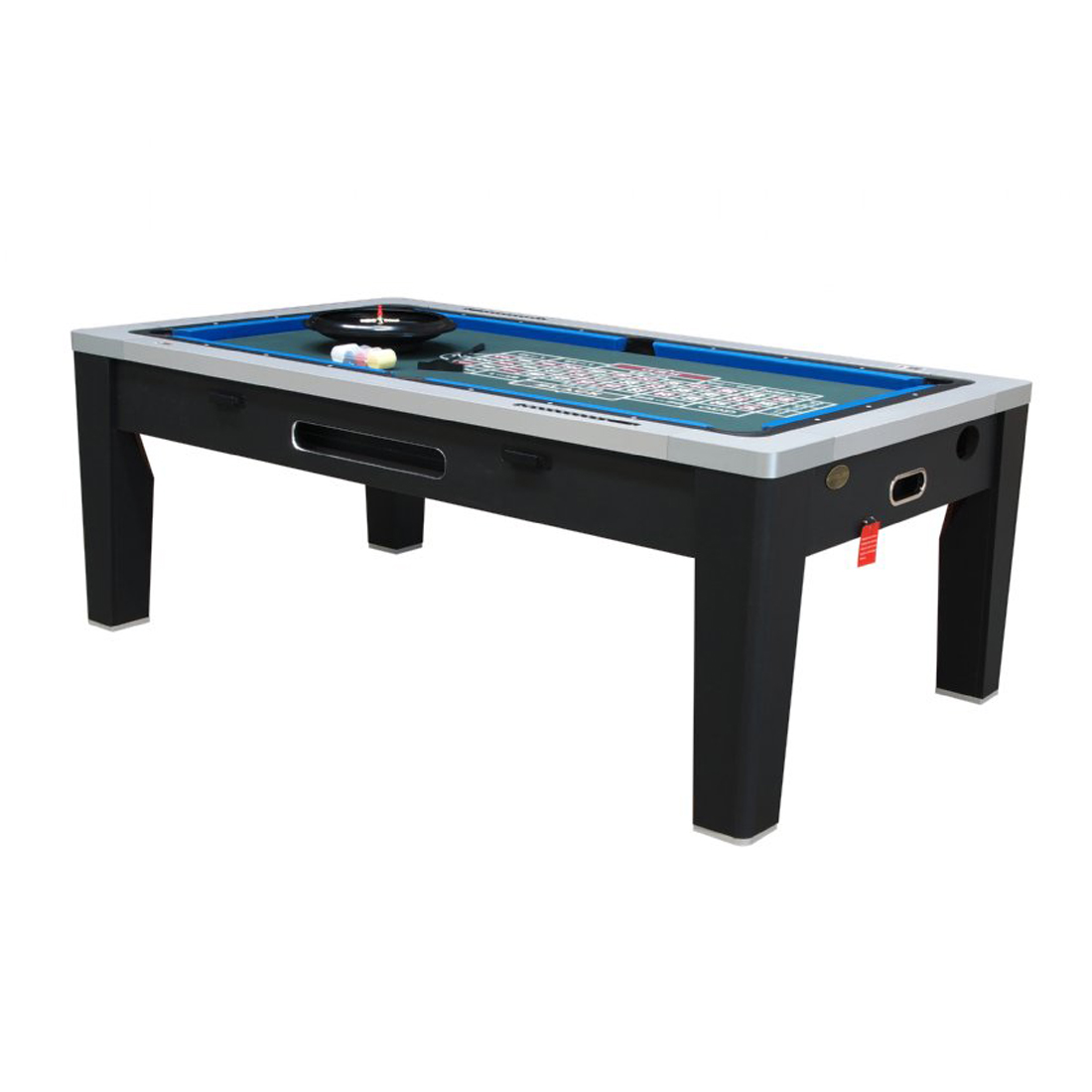 6 in 1 Multi Game Table - Black - Elite Home Gamerooms