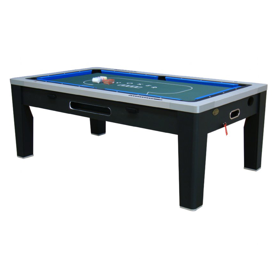 6 in 1 Multi Game Table - Black - Elite Home Gamerooms