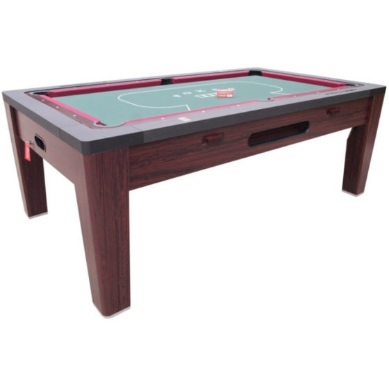 6 in 1 Multi Game Table (Walnut) - Elite Home Gamerooms