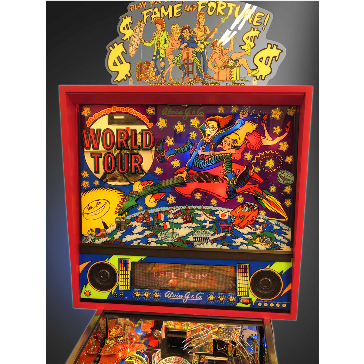 Al's Garage Band Pinball Machine - Elite Home Gamerooms