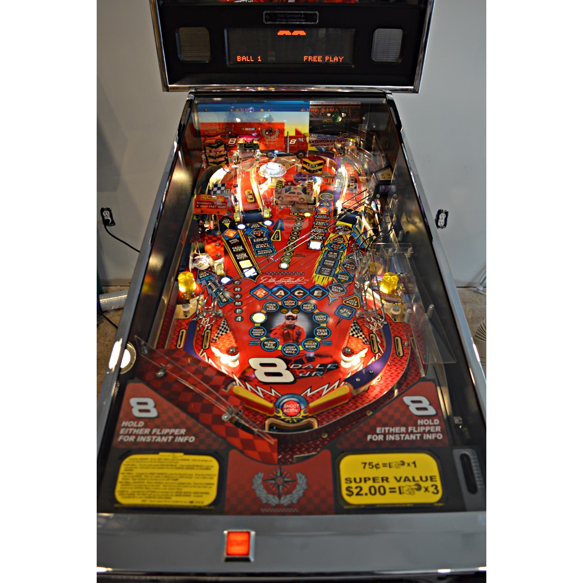 Dale Earnhardt Jr Pinball Machine - Elite Home Gamerooms