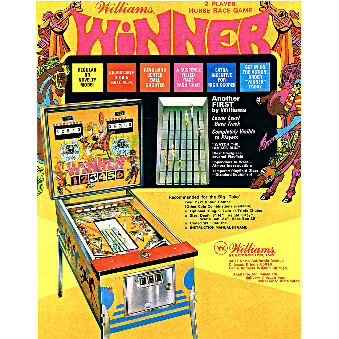Winner Pinball Machine - Elite Home Gamerooms | Pinball