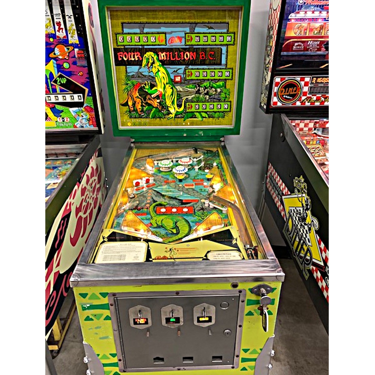 Four Million B.C. Pinball Machine - Elite Home Gamerooms