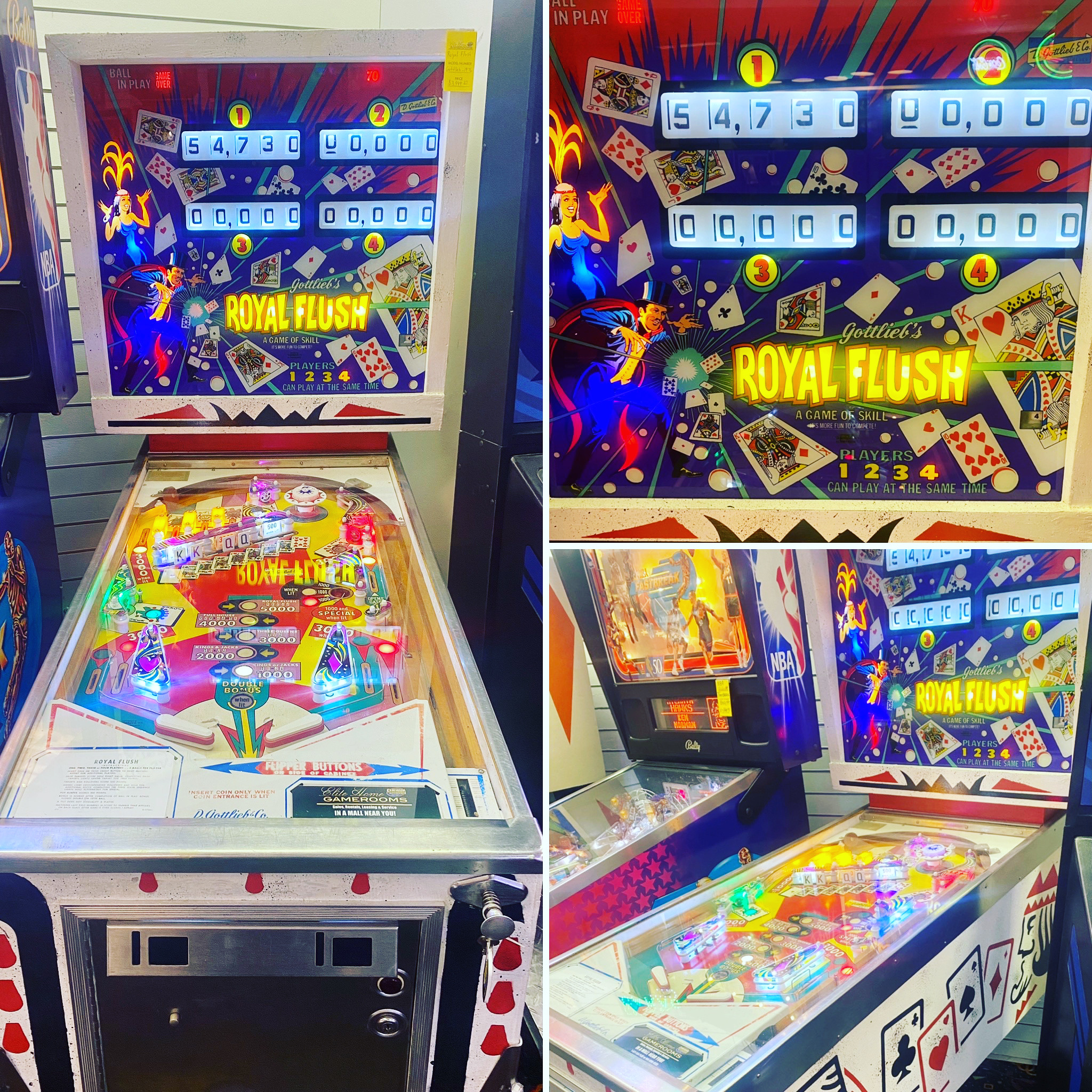 Royal Flush Pinball Machine - Elite Home Gamerooms