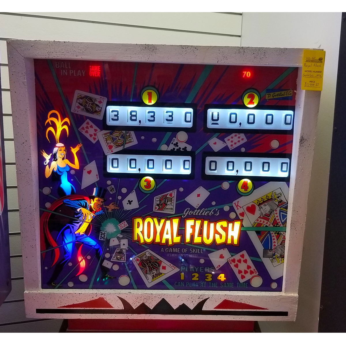 Royal Flush Pinball Machine - Elite Home Gamerooms