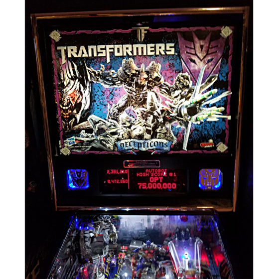 Transformers Decepticons Pinball Machine - Elite Home Gamerooms