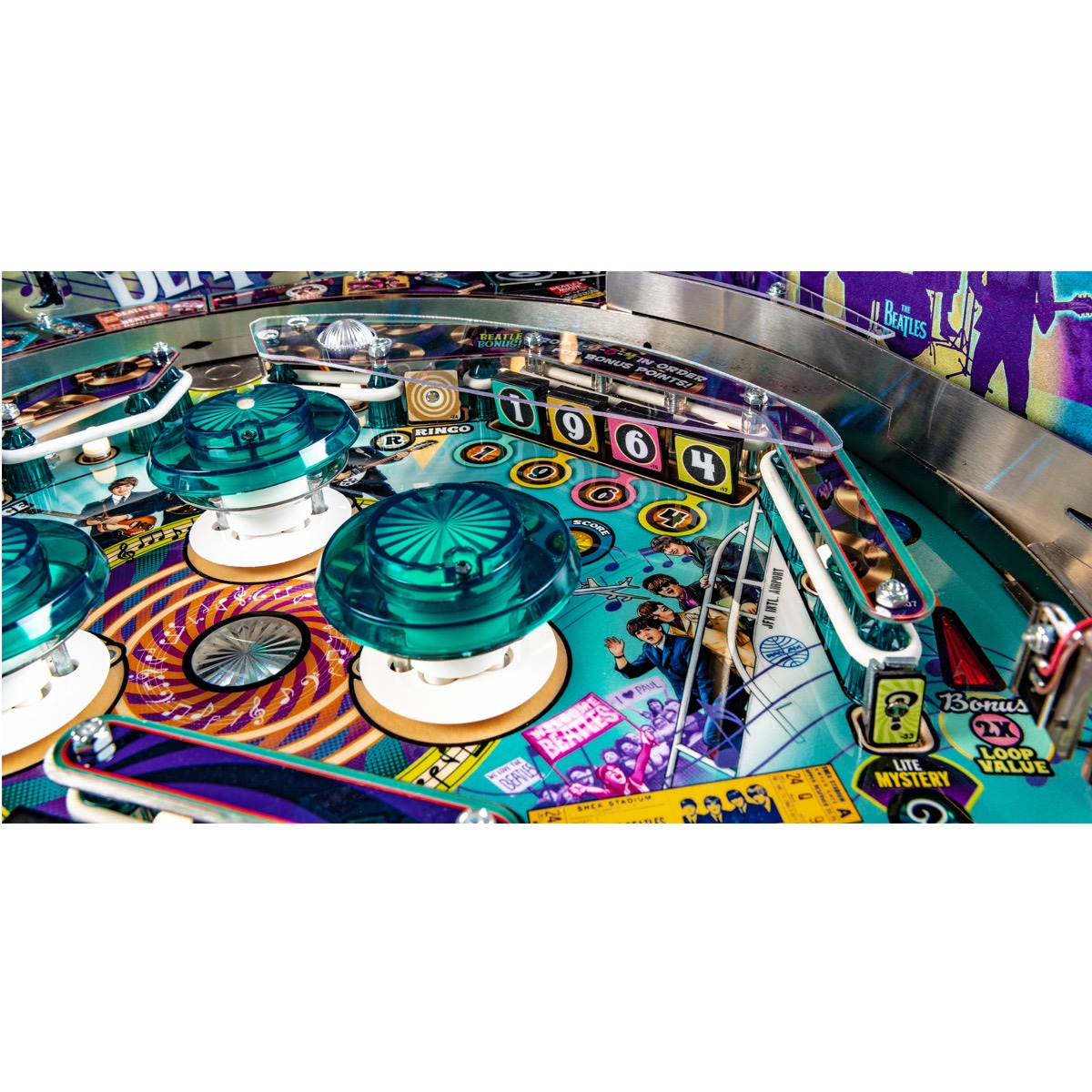 Beatles Gold Edition Pinball Machine - Elite Home Gamerooms