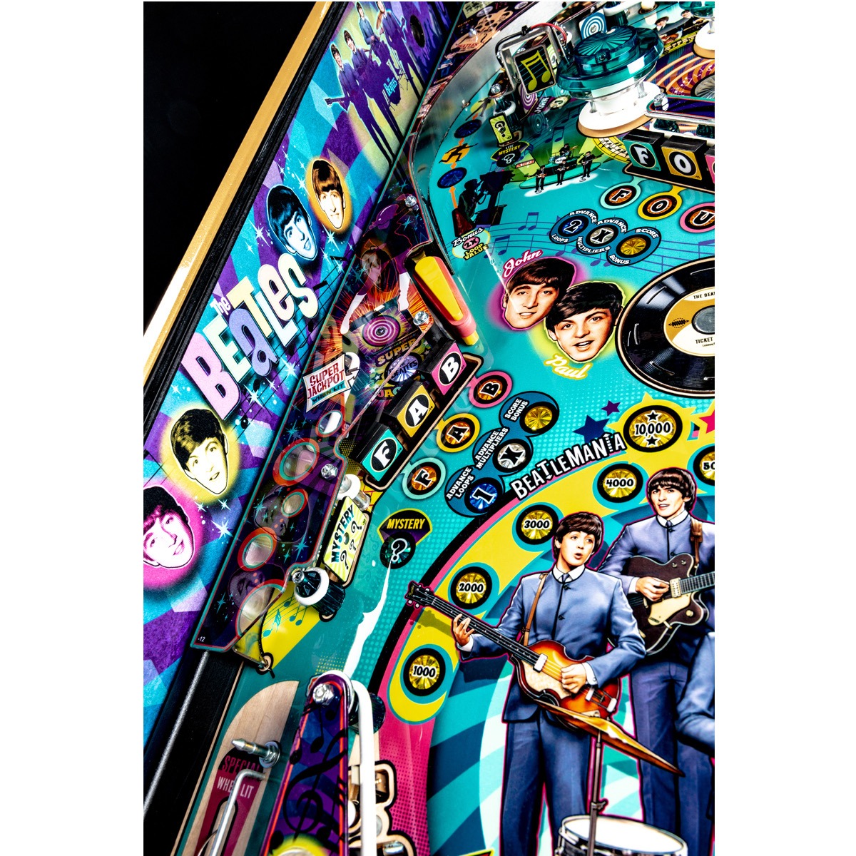 Beatles Gold Edition Pinball Machine - Elite Home Gamerooms
