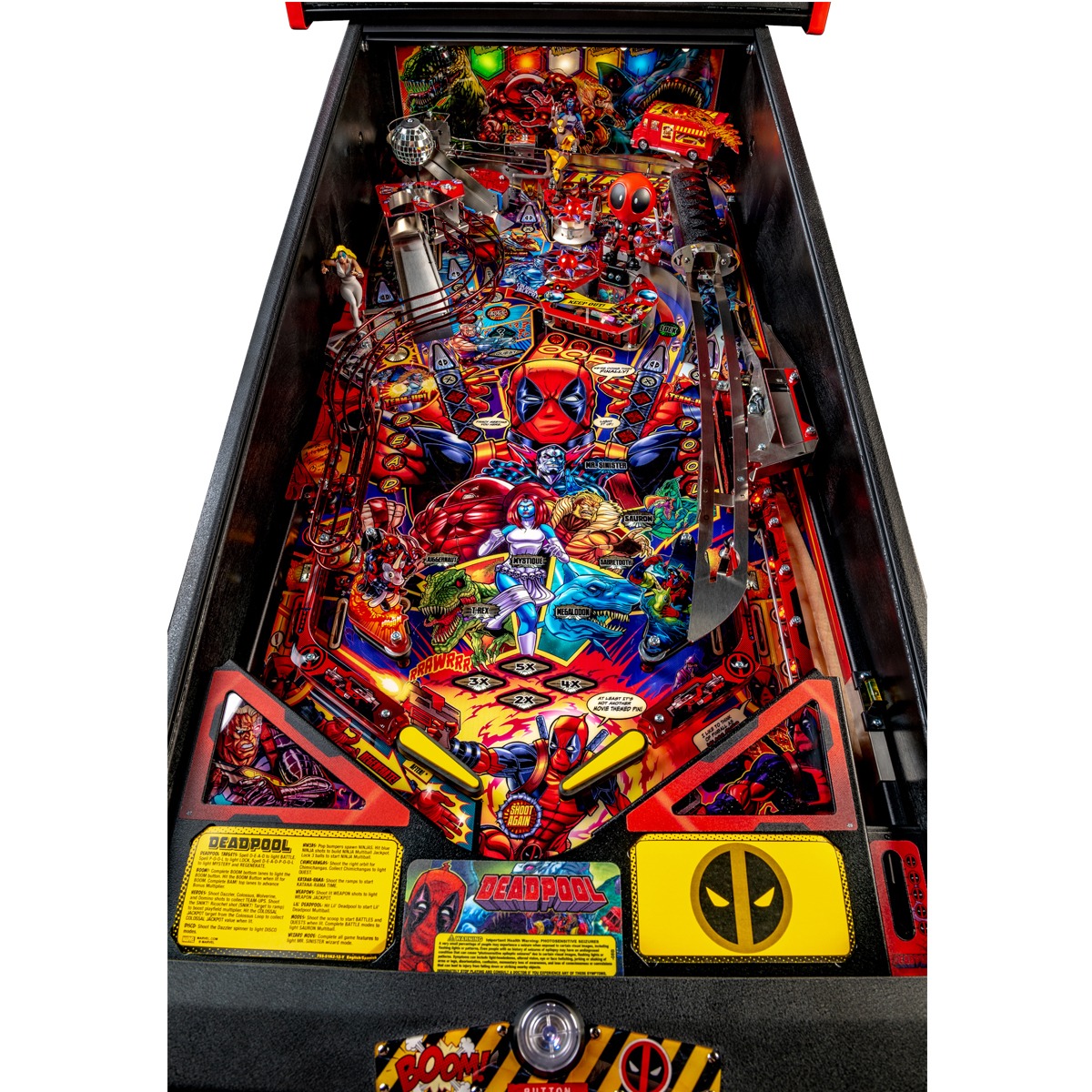 Deadpool Premium Pinball Machine - Elite Home Gamerooms