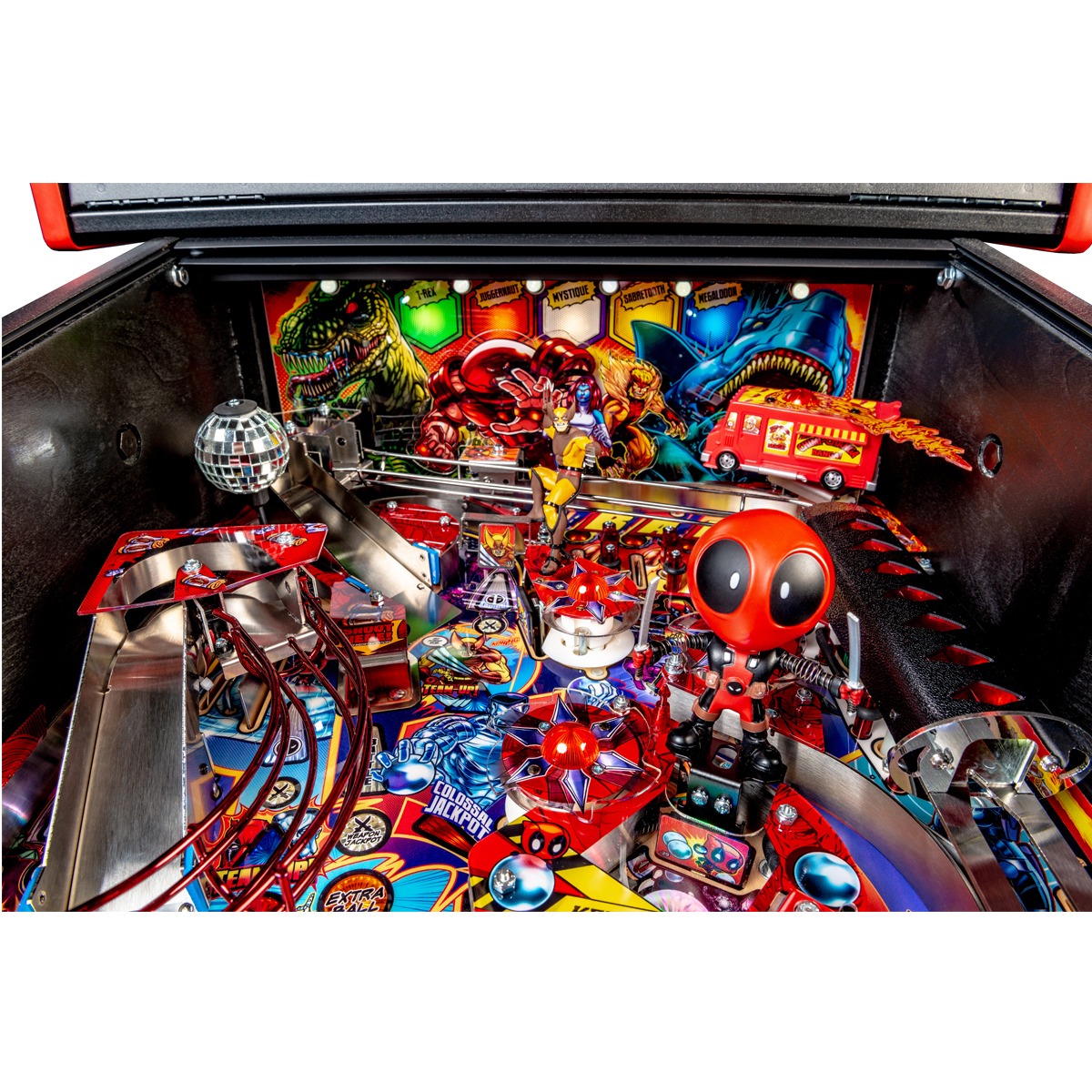 Deadpool Premium Pinball Machine - Elite Home Gamerooms