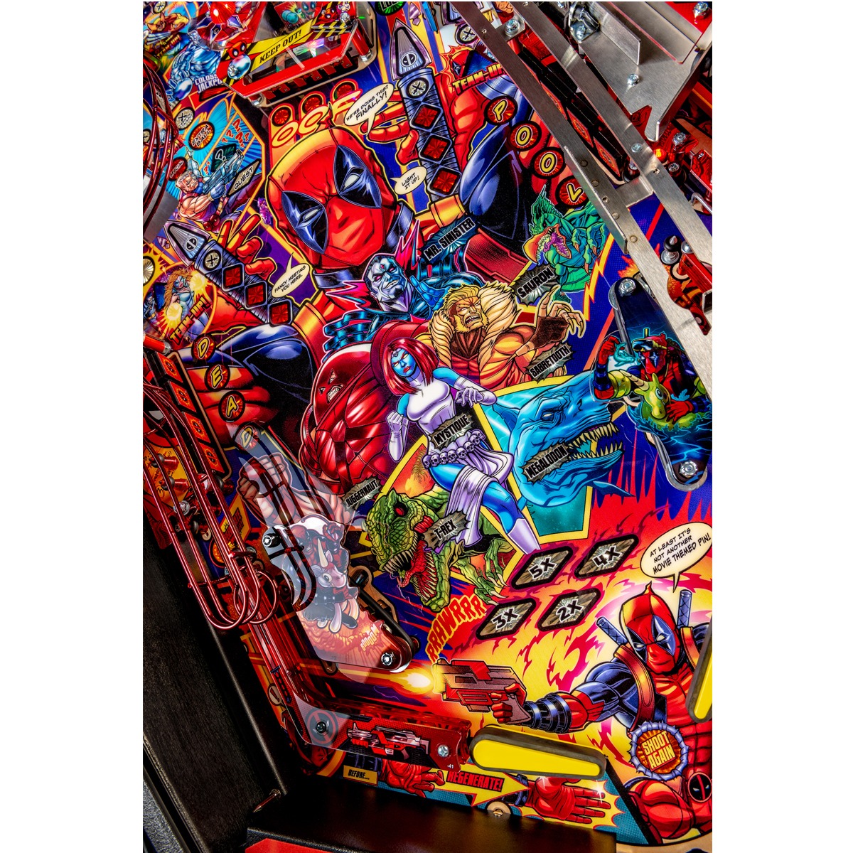 Deadpool Premium Pinball Machine - Elite Home Gamerooms