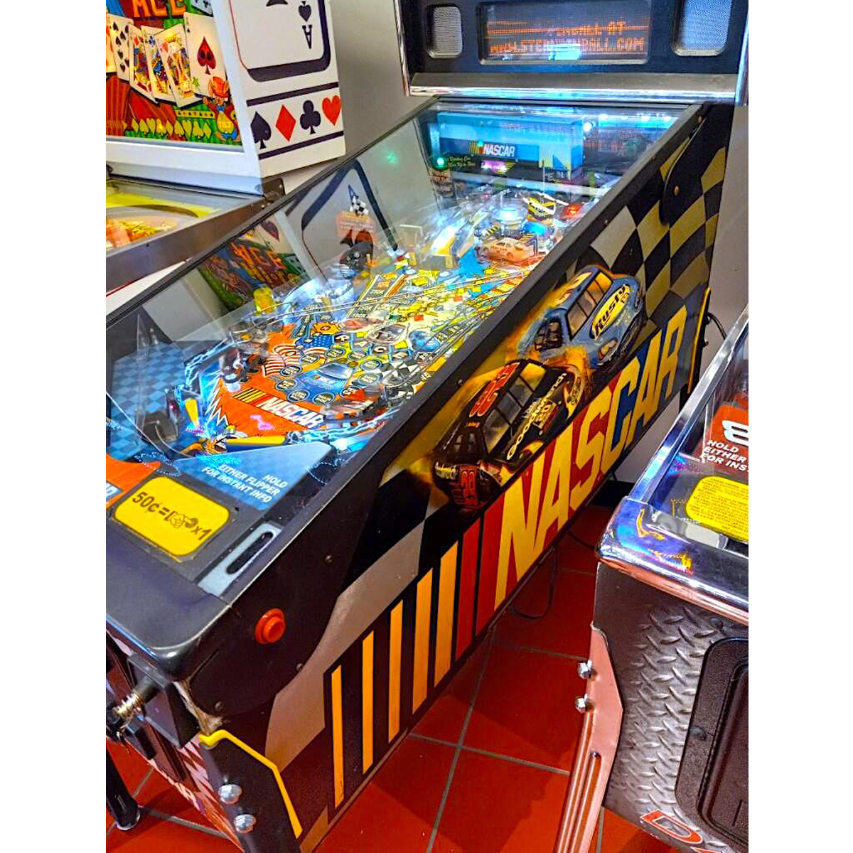 Nascar Pinball Machine by Stern - Elite Home Gamerooms