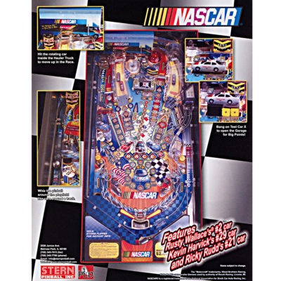 Nascar Pinball Machine by Stern - Elite Home Gamerooms