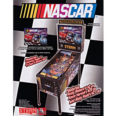 Nascar Pinball Machine by Stern - Elite Home Gamerooms