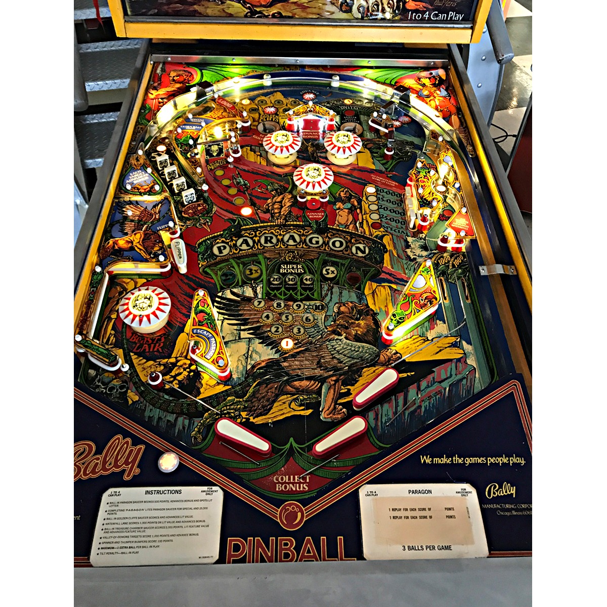 Paragon Pinball Machine - Elite Home Gamerooms