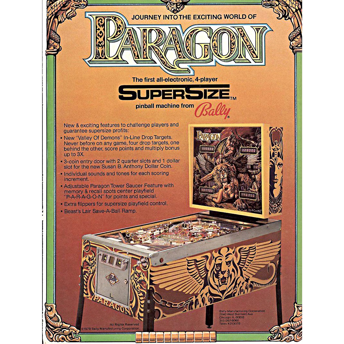 Paragon Pinball Machine - Elite Home Gamerooms