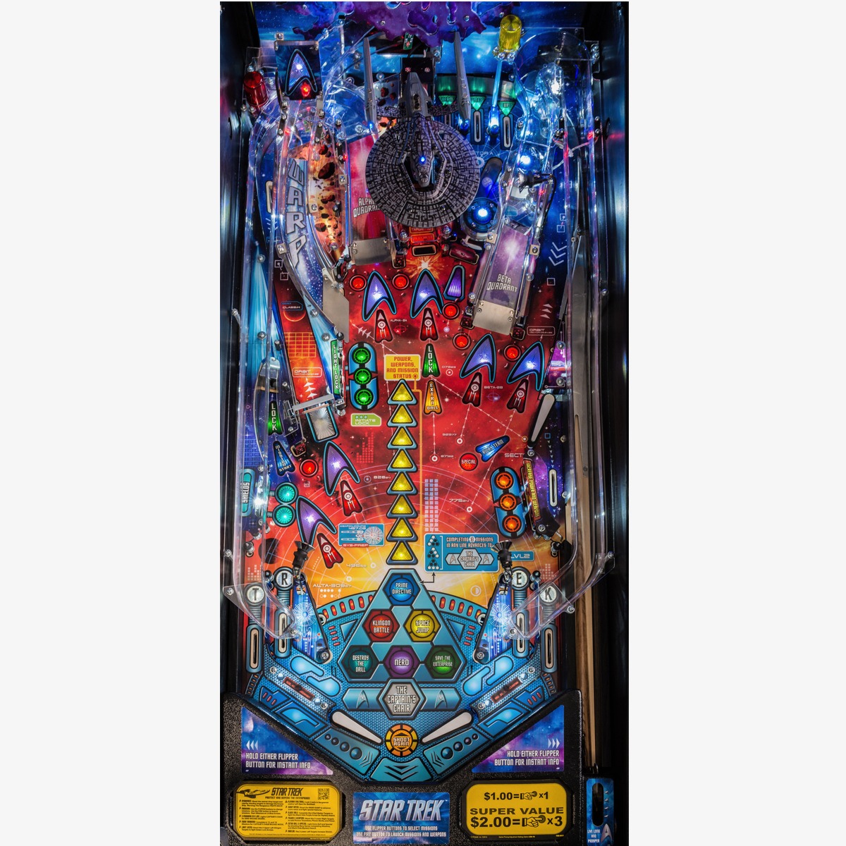 Star Trek Pro Pinball Machine (Upgraded) - Elite Home Gamerooms