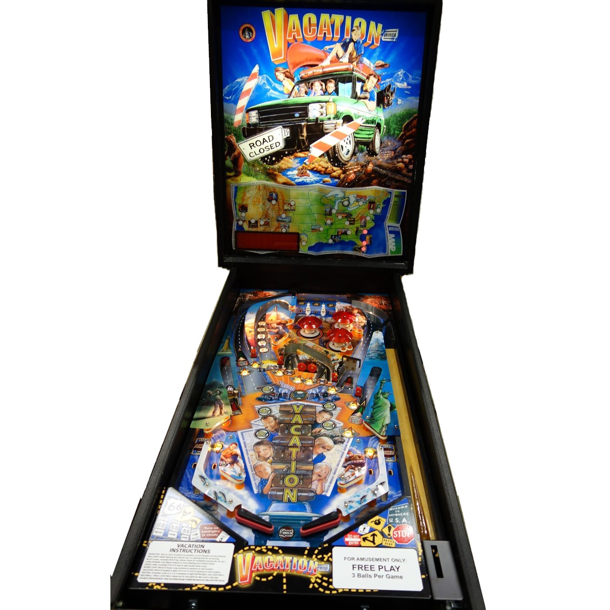 Vacation America Pinball Machine - Elite Home Gamerooms