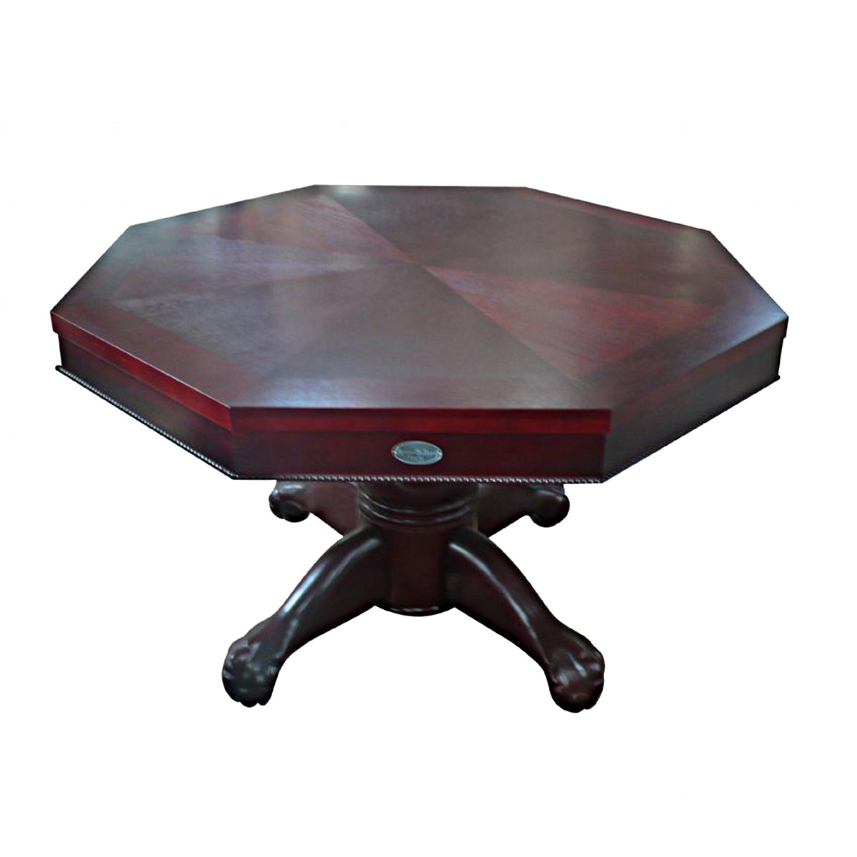 3 in 1 Multi Table - Octagon 48" Mahogany - Elite Home Gamerooms