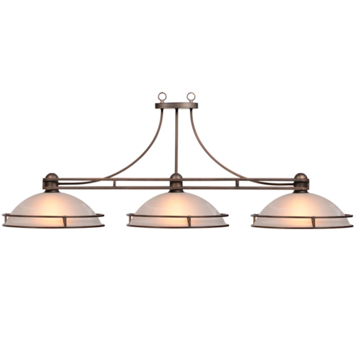 Classic Glass Shades Billiard Light Fixture - Elite Home Gamerooms
