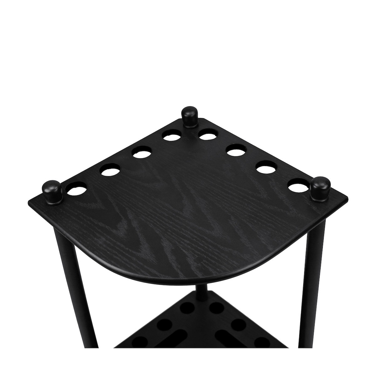 Corner Cue Rack - Black - Elite Home Gamerooms