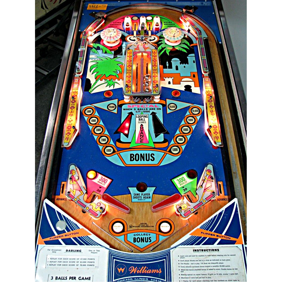 Darling Pinball Machine - Elite Home Gamerooms | Order Now!